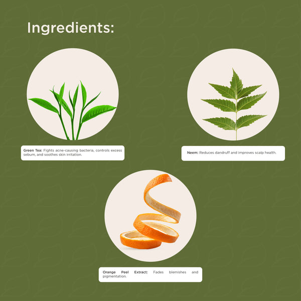 Buy Chandraboti Green Tea Face Wash | Controls Oil, Fades Dark Spots & Acne – Chandraboti Ayurvedic